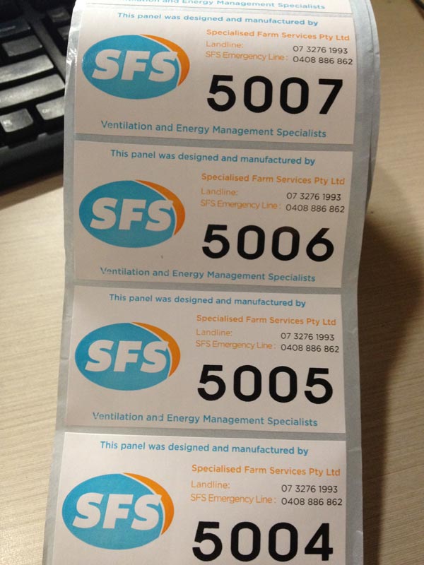 Sequentially Numbered Stickers | Sticker Prints