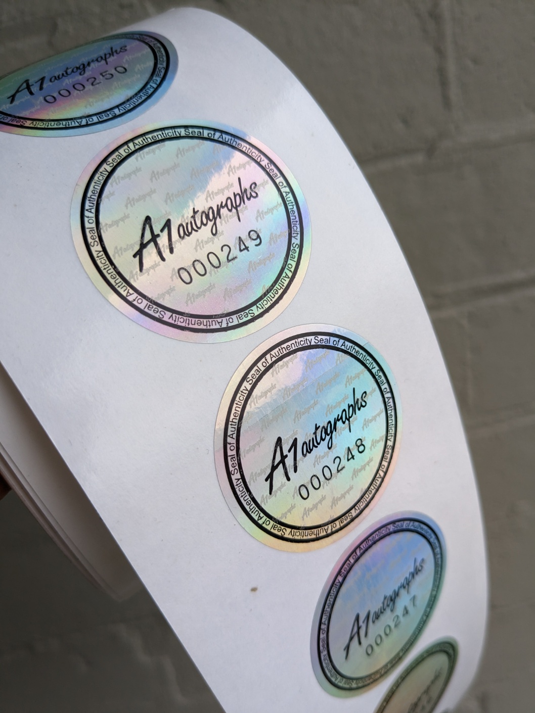 Sequentially Numbered Stickers | Sticker Prints