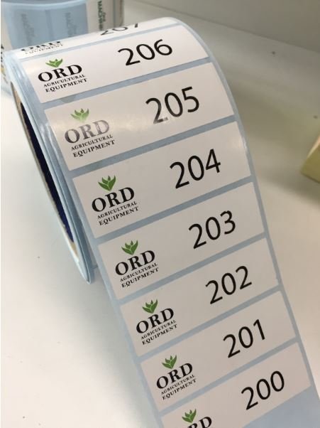 Sequentially Numbered Stickers, Numbered Stickers - Sticker Prints