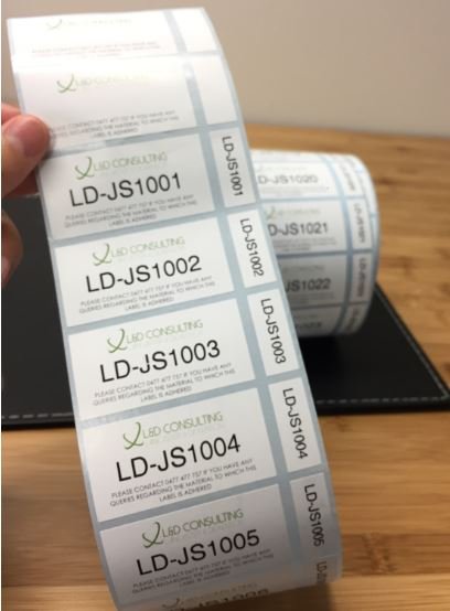 Sequentially Numbered Stickers, Numbered Stickers - Sticker Prints