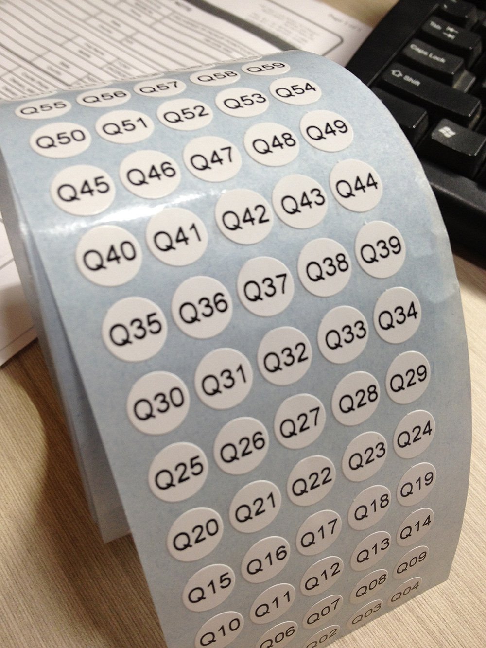 Sequentially Numbered Stickers | Sticker Prints