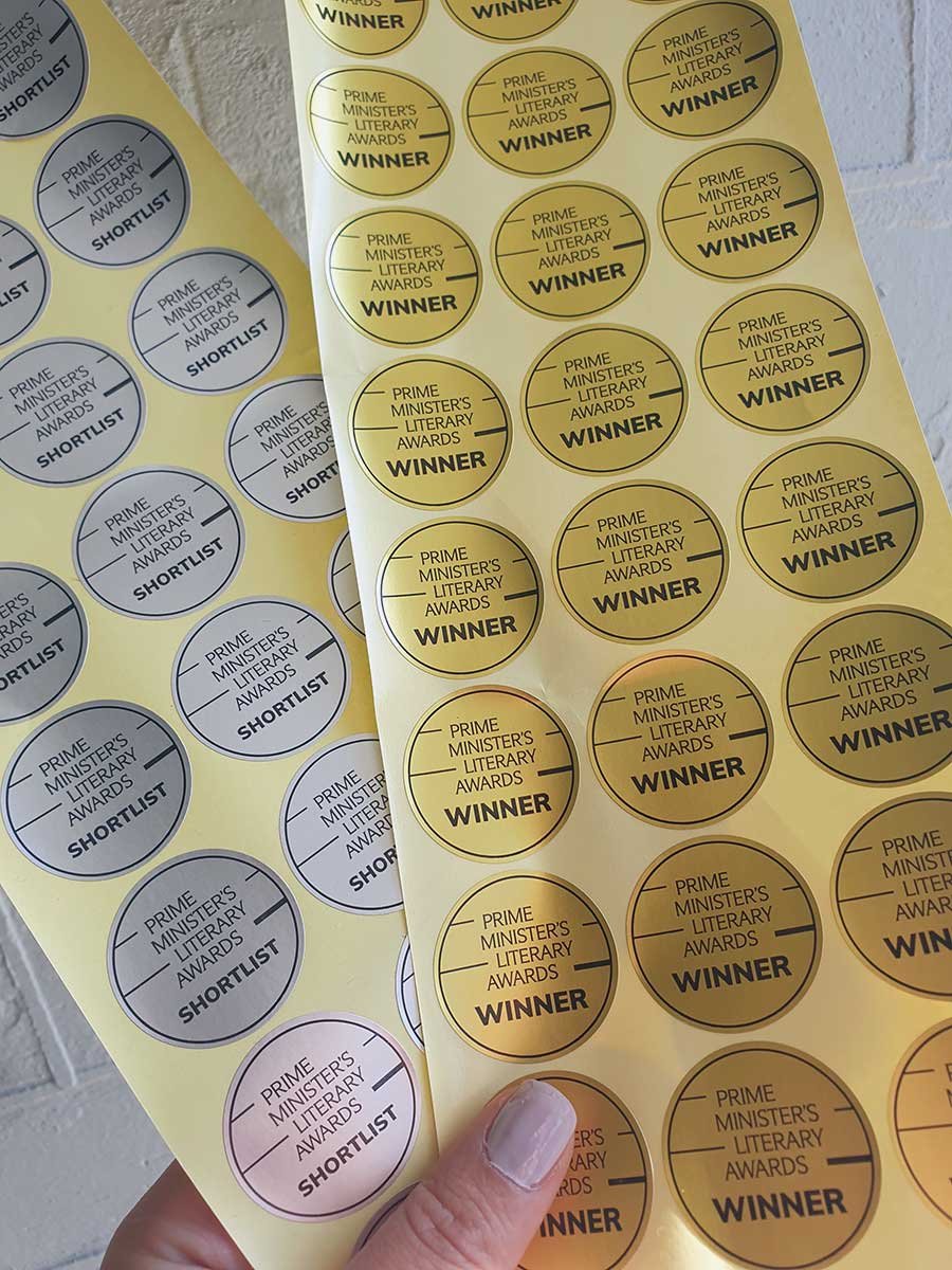 Gold Stickers - College Award Certificate Labels - Sticker Prints