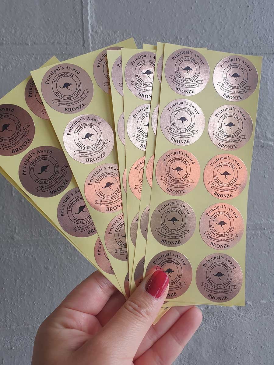 Bronze Stickers Custom Printing Australia | Sticker Prints